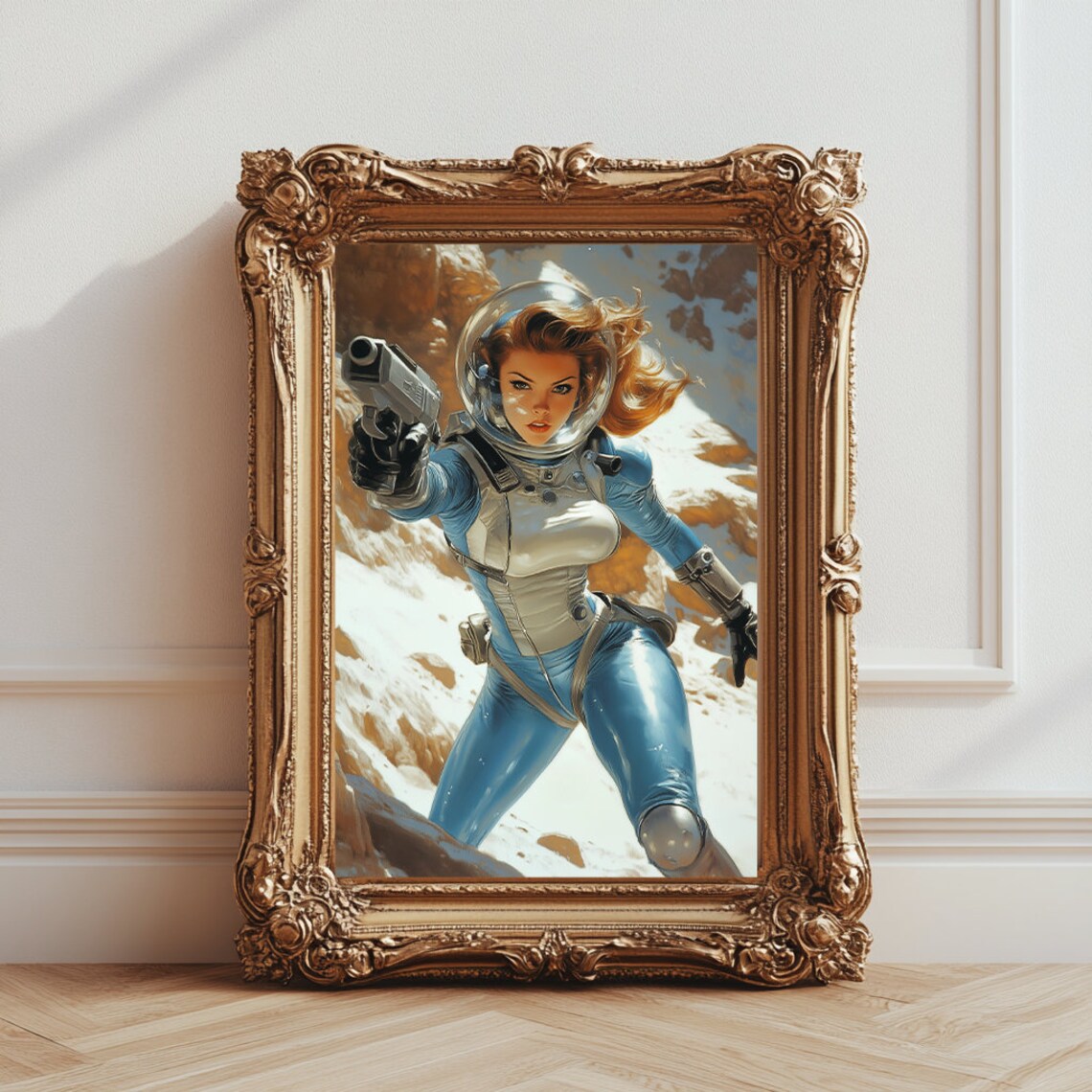 Vintage Sci Fi Poster Digital Download Scifi Art retro Scifi Digital ...