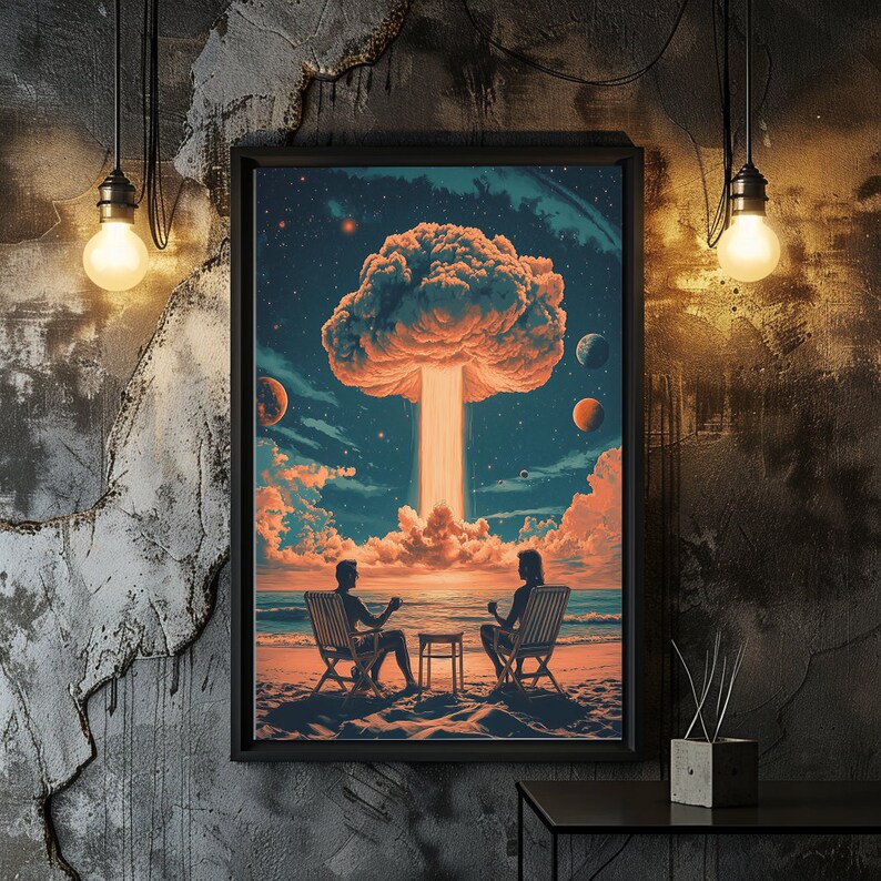 Vintage Sci Fi Poster Digital Download Scifi Art retro Scifi Digital ...