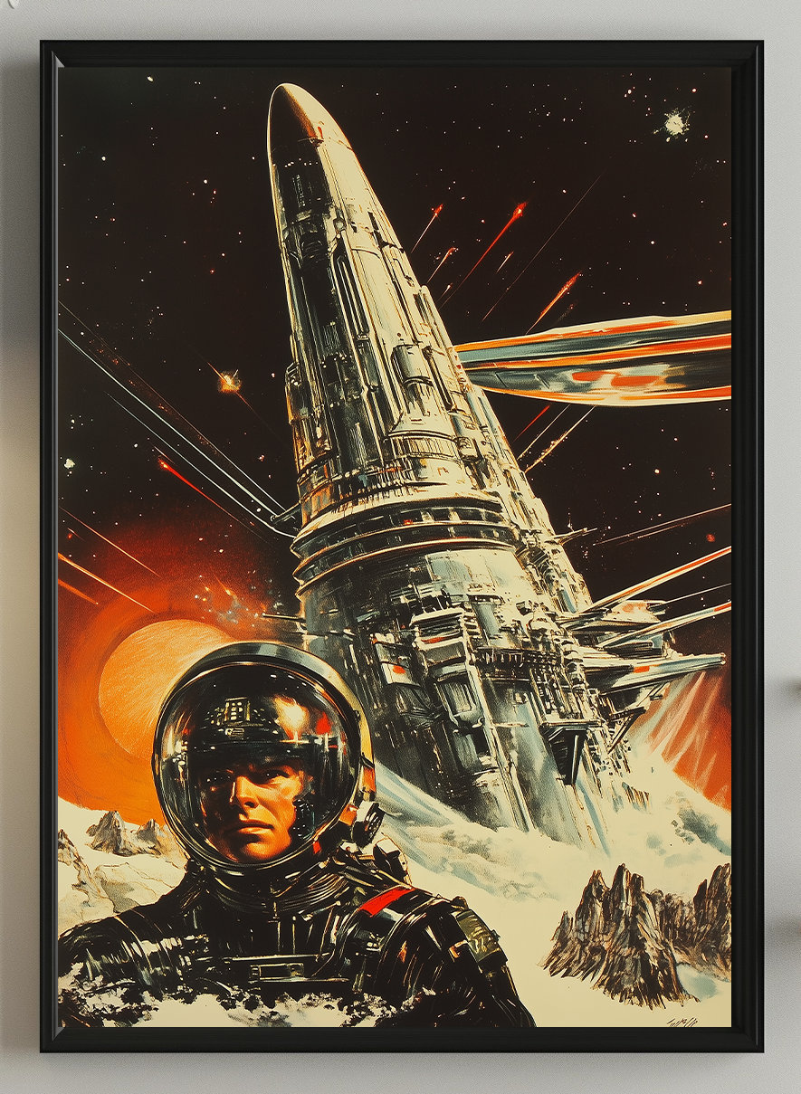 Vintage Sci Fi Poster Digital Download Scifi Art retro Scifi Digital ...