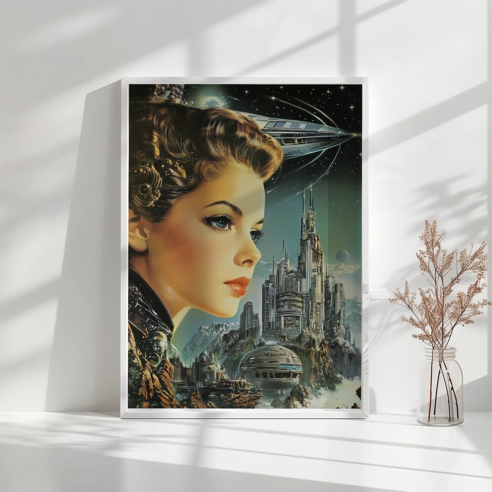 Vintage Sci Fi Poster Digital Download Scifi Art retro Scifi Digital ...