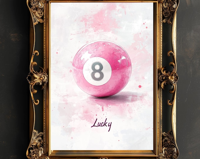 Pool Balls Art Print Poster, Vintage Food Print, Trendy Retro Print ...