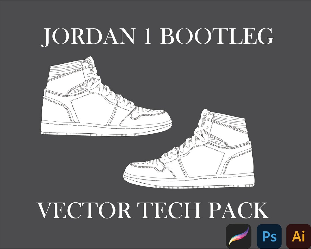 Shoes Tech Pack Technical Drawings Streetwear Shoes Vector Tech Pack ...