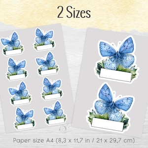 Editable Classroom Name Tags | Butterflies - Etsy