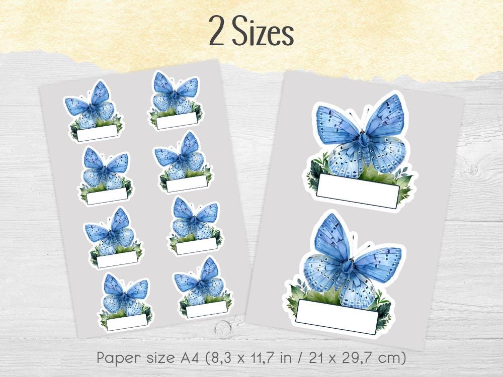 Editable Classroom Name Tags | Butterflies - Etsy