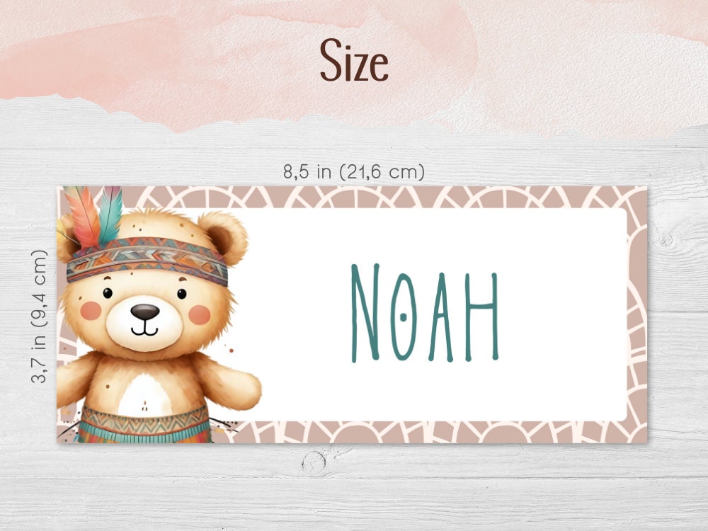 Editable Classroom Name Plates | Boho Woodland Animals - Etsy