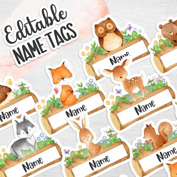 Printable Class Table Signs, Animal Table Labels, Blank Animal Signs ...