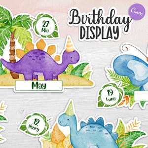 Dinosaur Classroom Birthday Display | Birthday Bunting - Etsy
