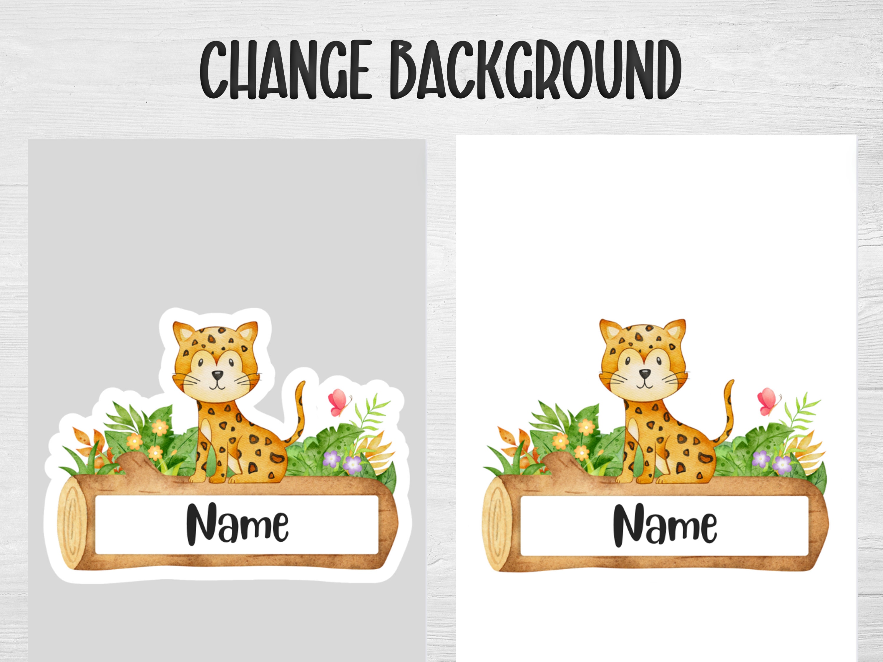 Editable Jungle Classroom Labels | Wild Animals - Etsy