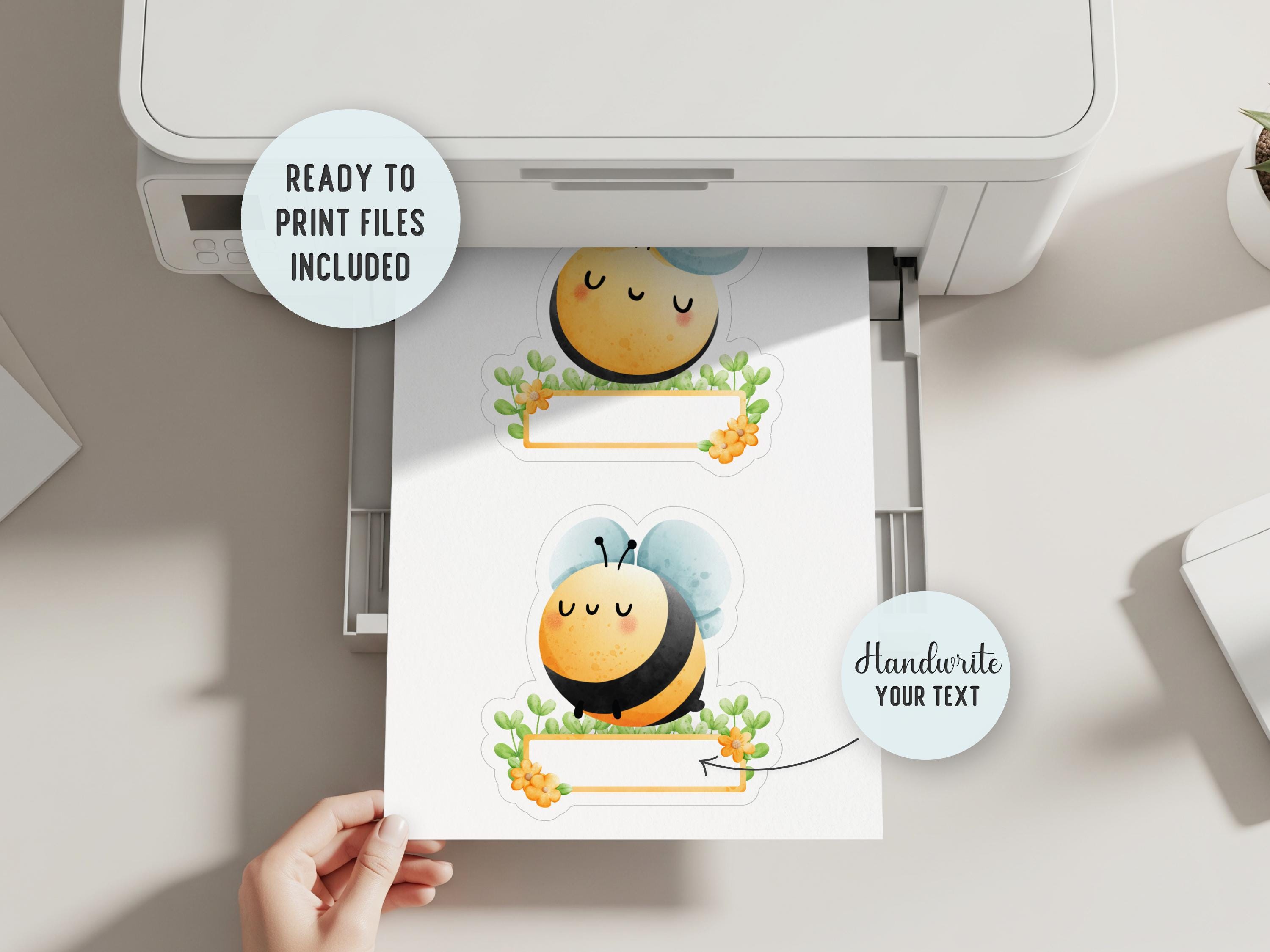 Editable Classroom Labels | Busy Bee Name Tags - Etsy