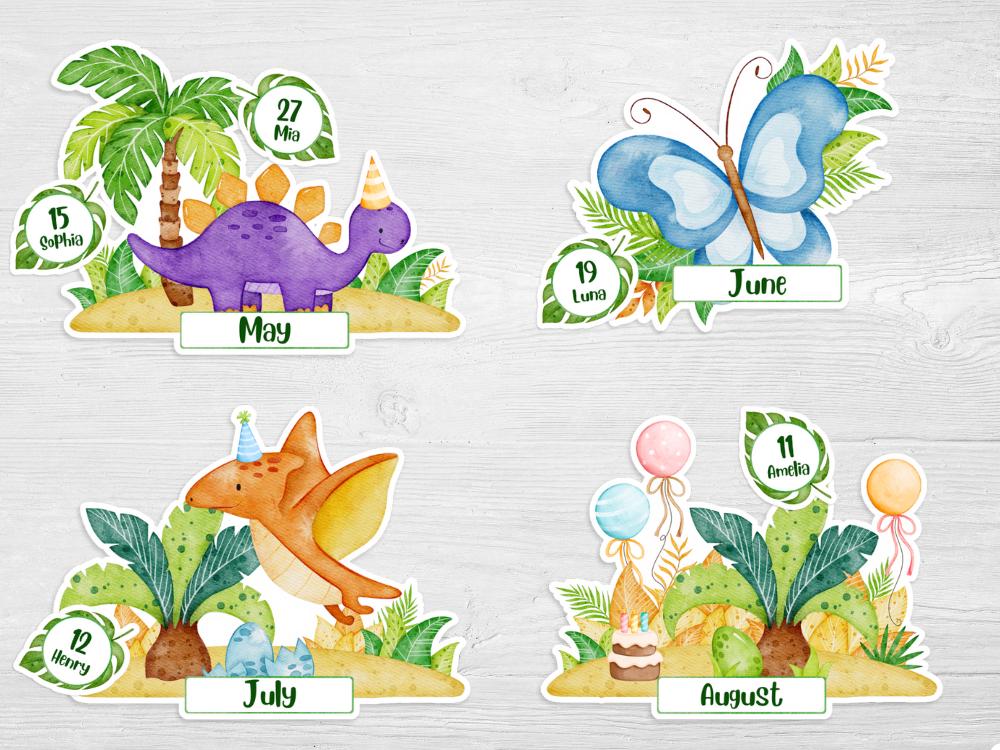 Dinosaur Classroom Birthday Display | Birthday Bunting - Etsy