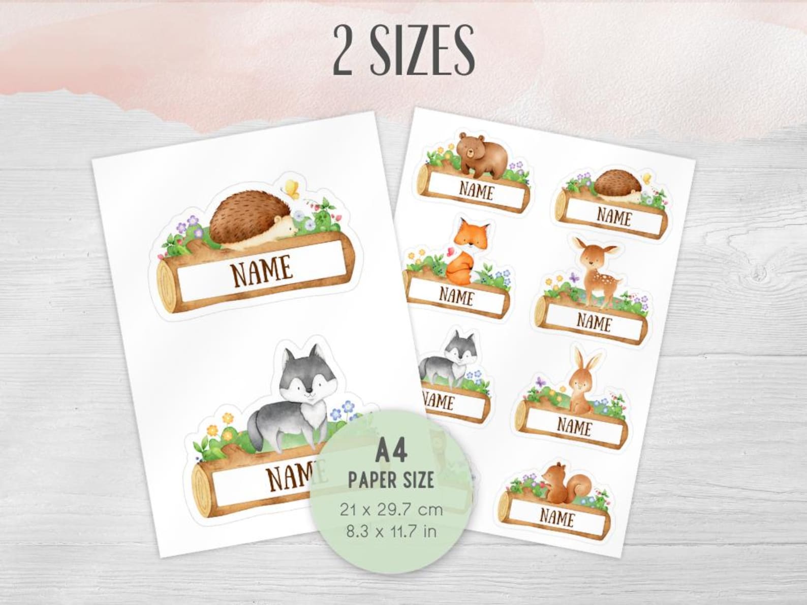 Editable Classroom Labels | Woodland Animals - Etsy