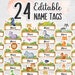 24 Editable Animal Classroom Labels - Etsy