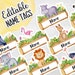 Editable Classroom Labels | Wild Animals & Birds - Etsy