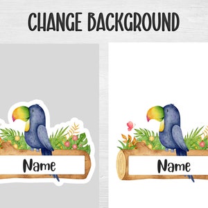 Editable Classroom Labels | Wild Animals & Birds - Etsy
