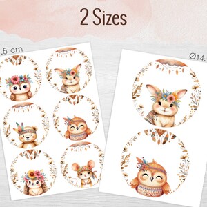 Editable Classroom Name Tags | Boho Woodland Animals - Etsy