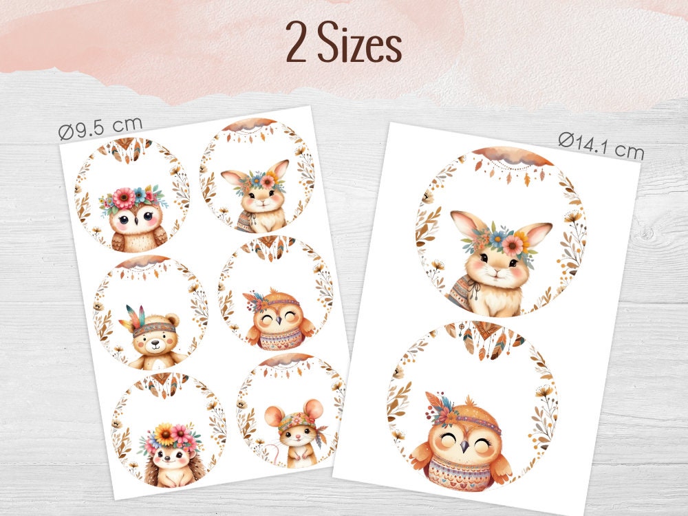 Editable Classroom Name Tags | Boho Woodland Animals - Etsy