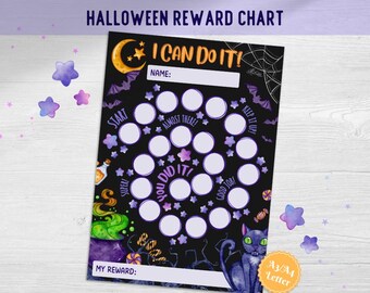 Halloween Reward Chart A3, A4 and Letter Size - Etsy