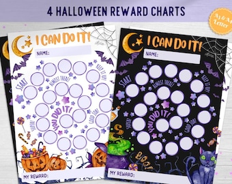 Halloween Reward Chart A3, A4 and Letter Size - Etsy