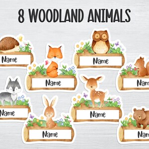 Editable Classroom Labels | Woodland Animals - Etsy