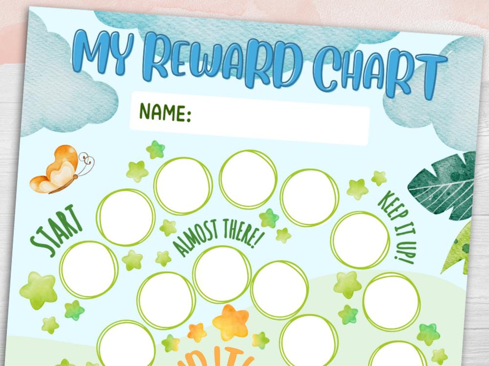 Dinosaur Reward Chart | A4 and Letter Size - Etsy