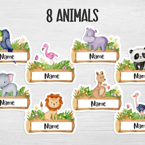 Editable Classroom Labels | Wild Animals & Birds - Etsy