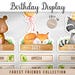 Editable Woodland Animal Classroom Birthday Display | Canva Template ...