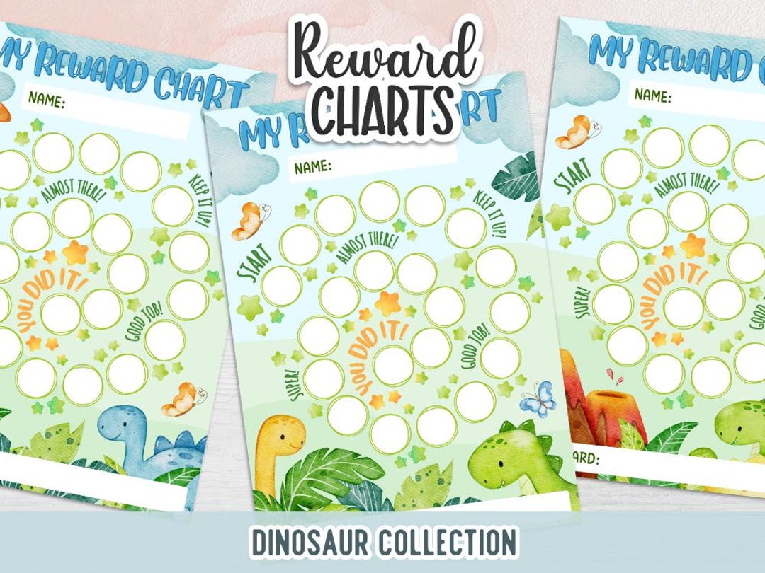 Dinosaur Reward Chart | A4 and Letter Size - Etsy