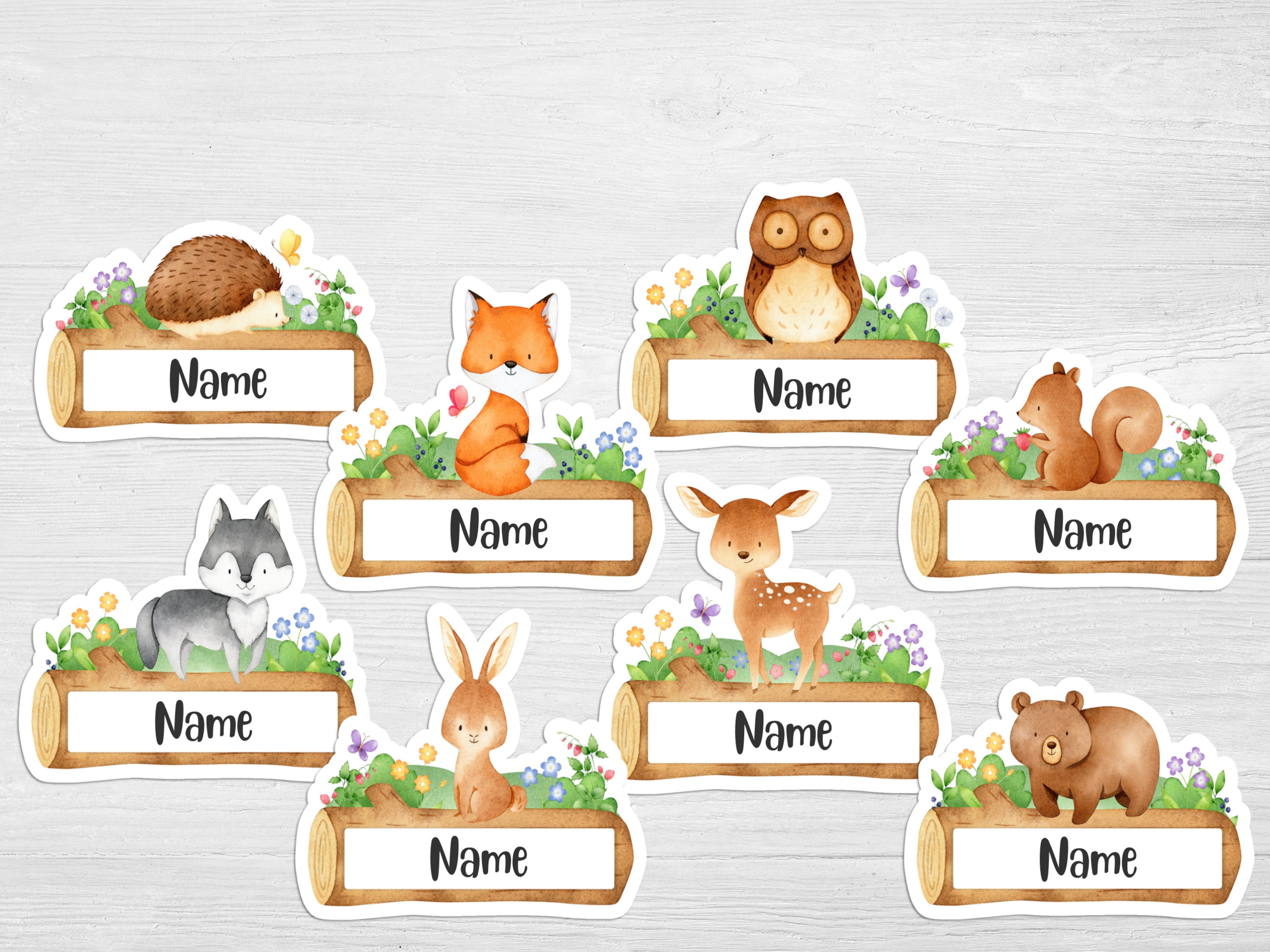 24 Editable Animal Classroom Labels - Etsy