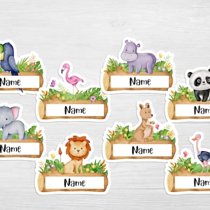 24 Editable Animal Classroom Labels - Etsy