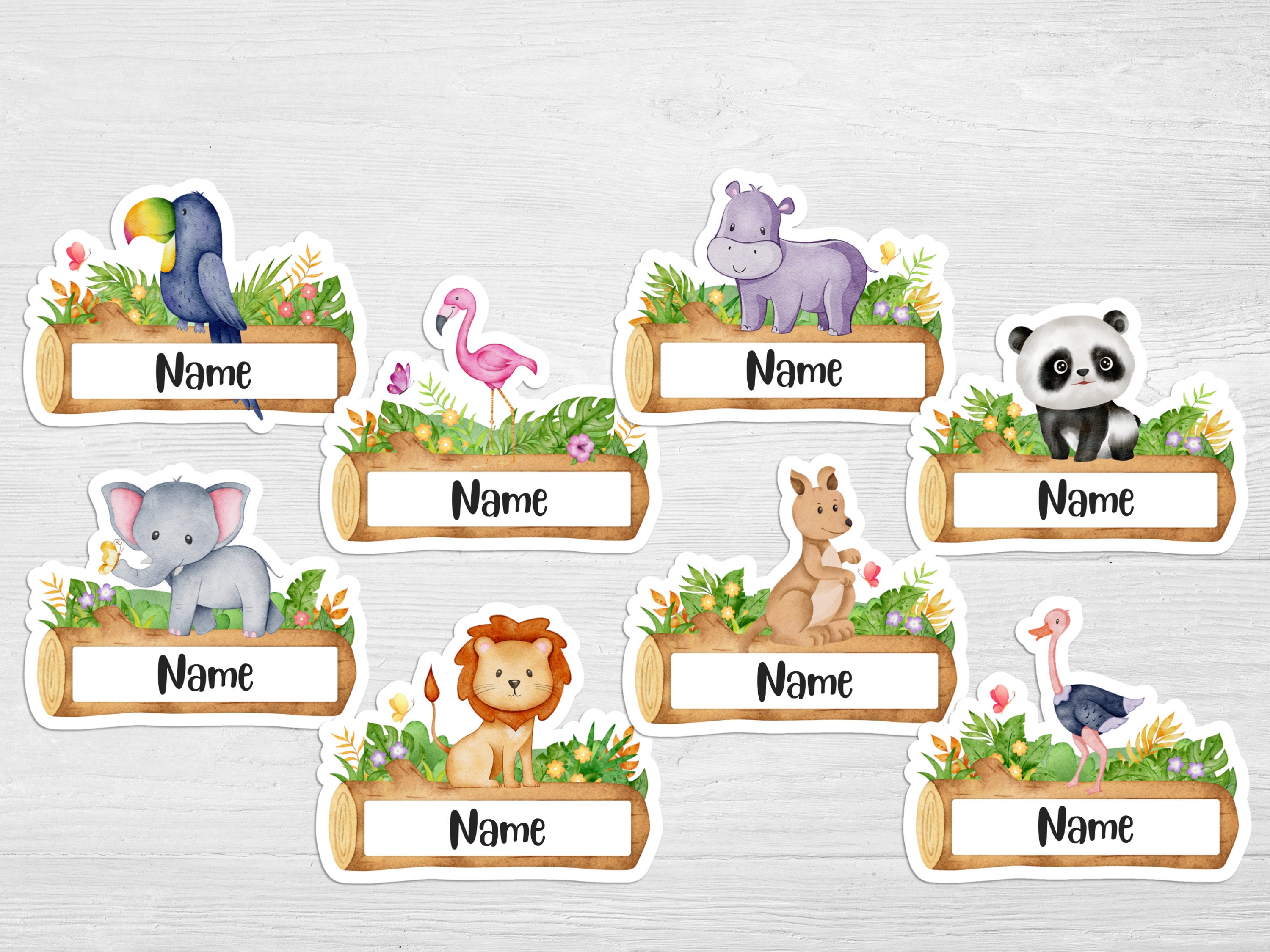 24 Editable Animal Classroom Labels - Etsy