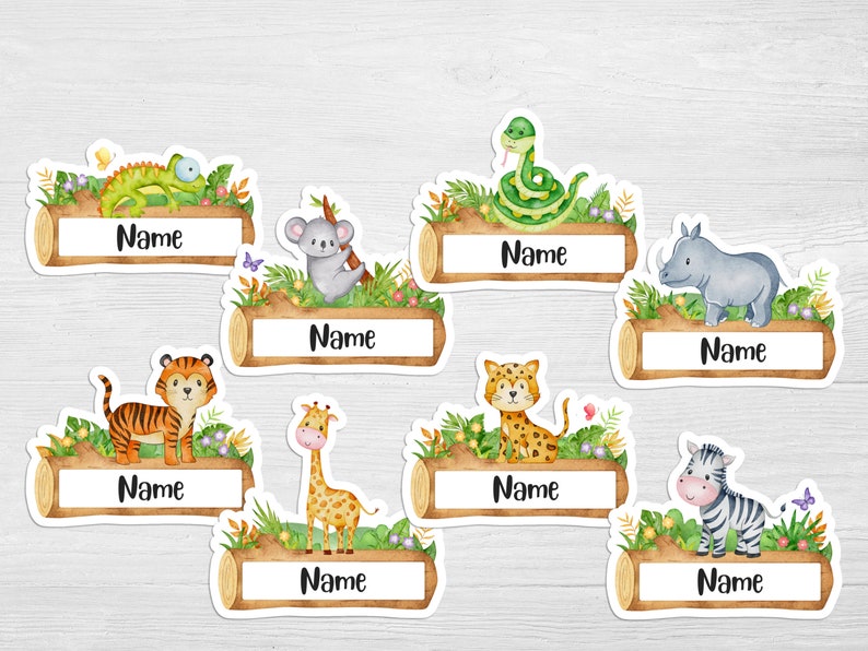 24 Editable Animal Classroom Labels - Etsy