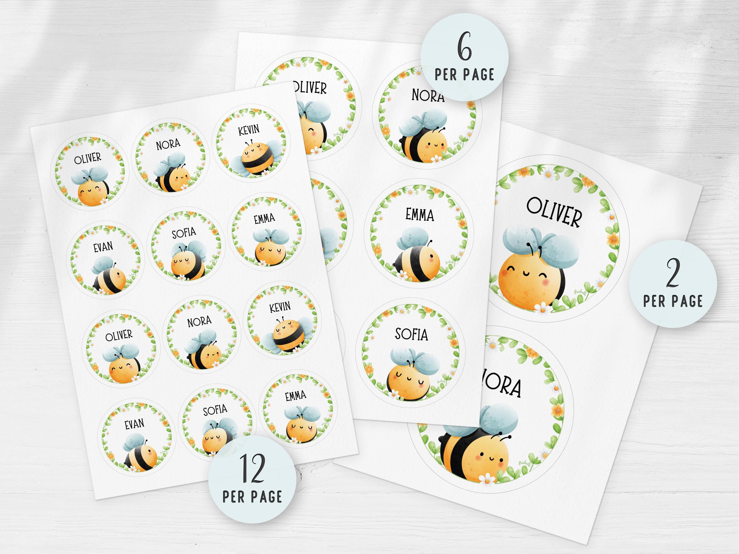 Editable Classroom Labels | Busy Bee Name Tags - Etsy