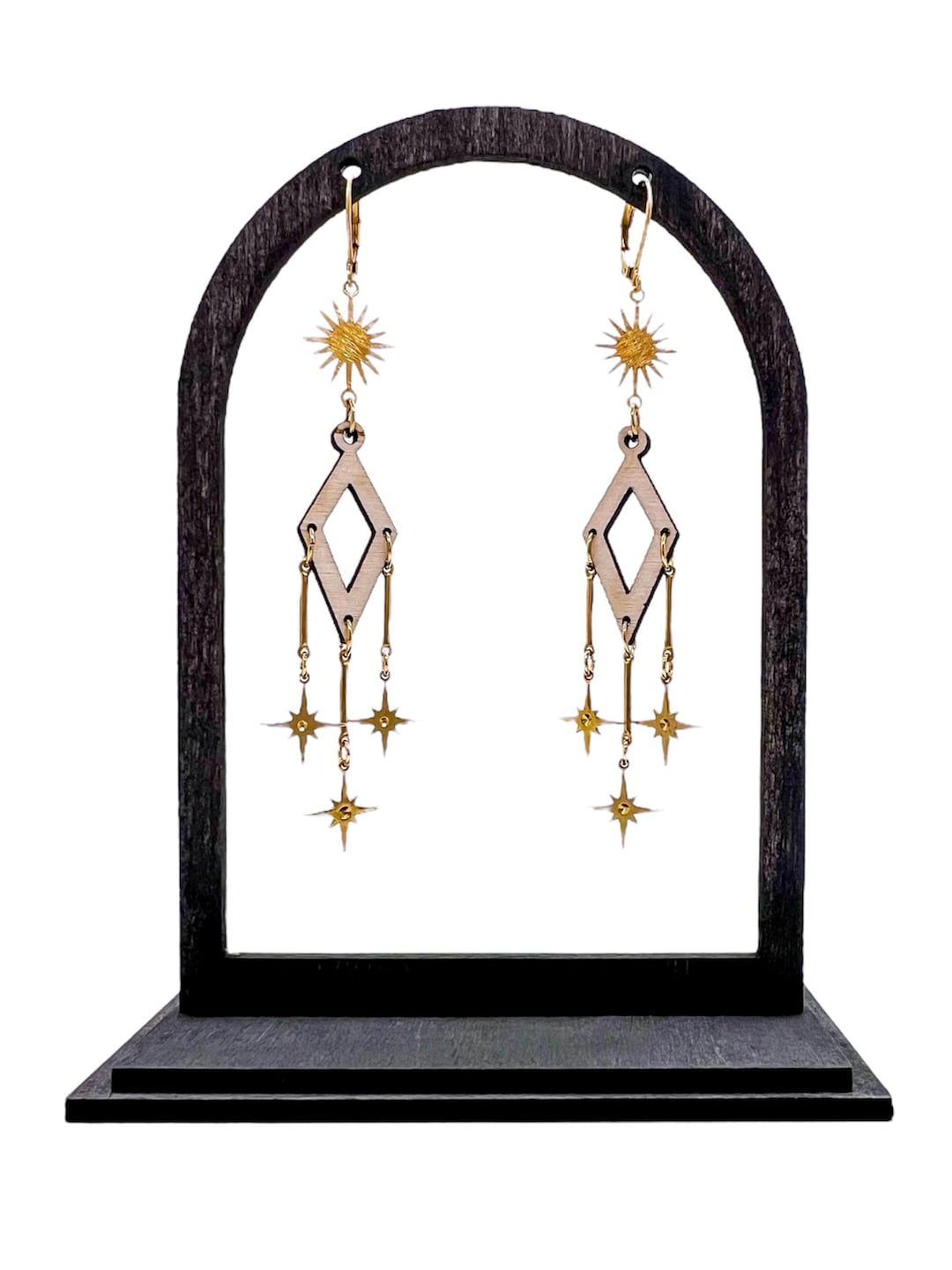 Laser Cut Earring Holder Display SVG File, Wood and Acrylic Laser ...