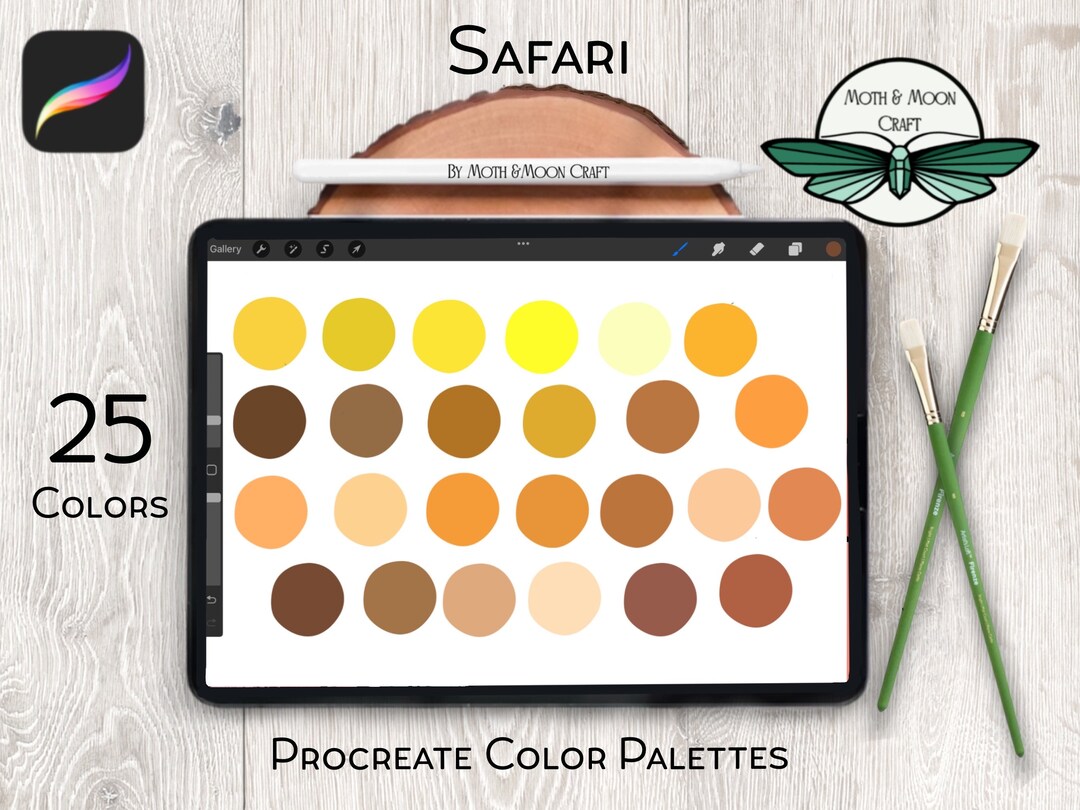 Safari Procreate Color Palette - Etsy