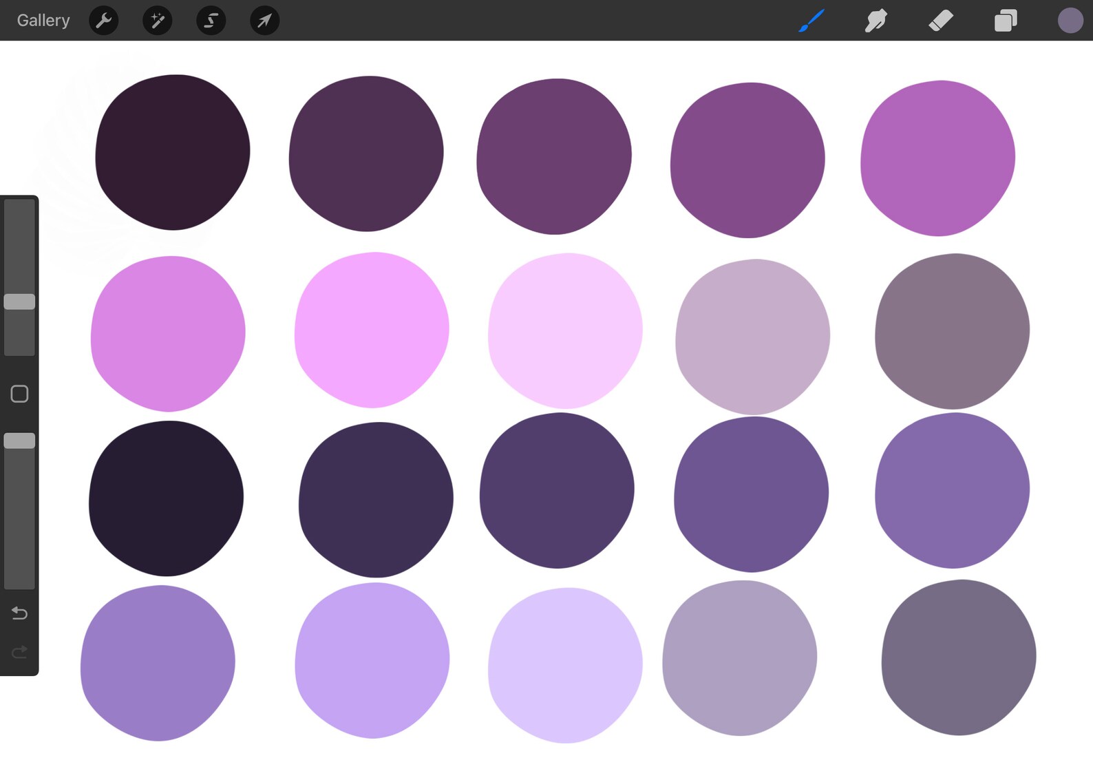 Purple Painted Plums Procreate Color Palette - Etsy