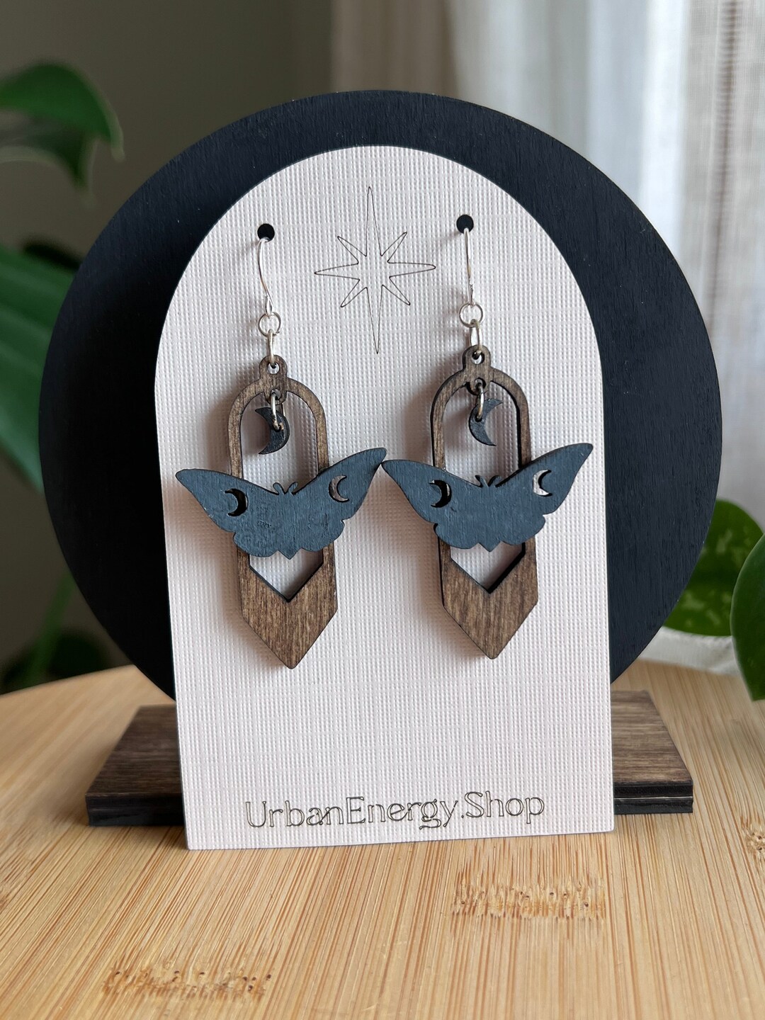 Hand Drawn Laser Earring SVG File, Wood Earring Laser File, PDF, DXF ...