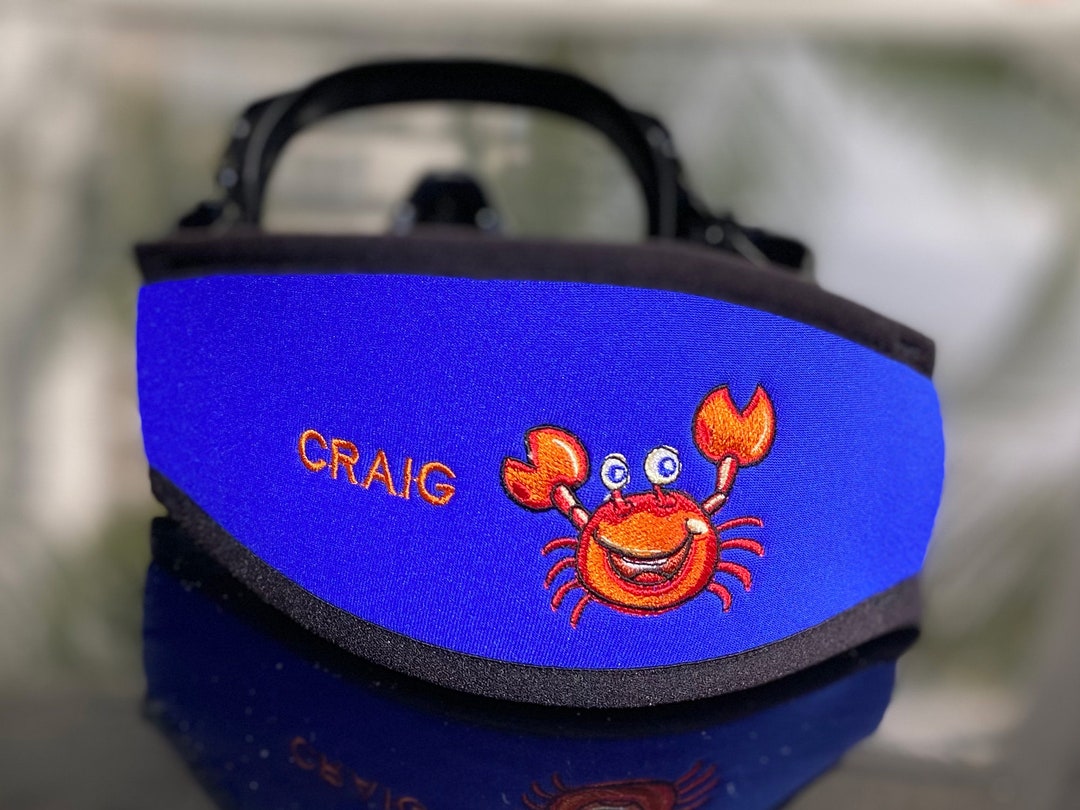 Crab - Personalised SCUBA Mask Strap Cover - Etsy
