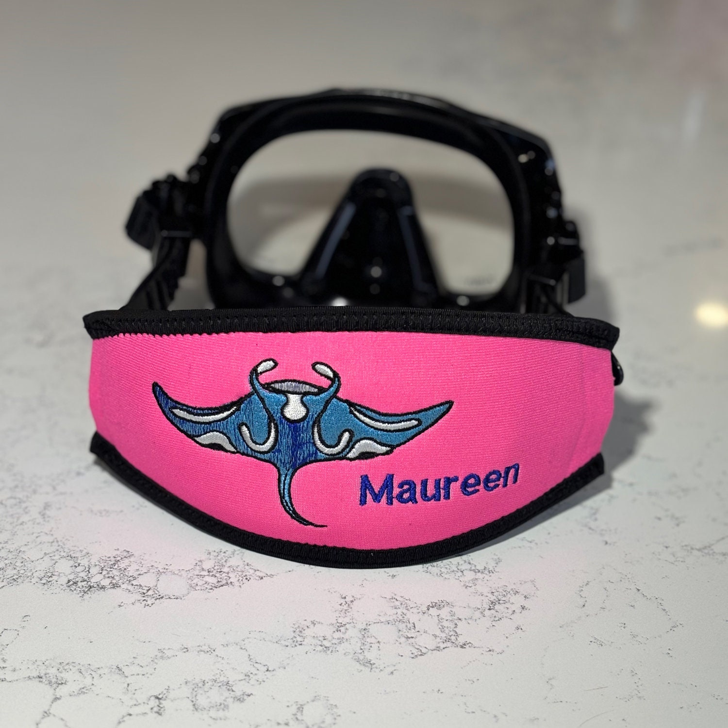 SCUBA Diving Mask Strap - Personalised & Customisable - Scuba Diver ...