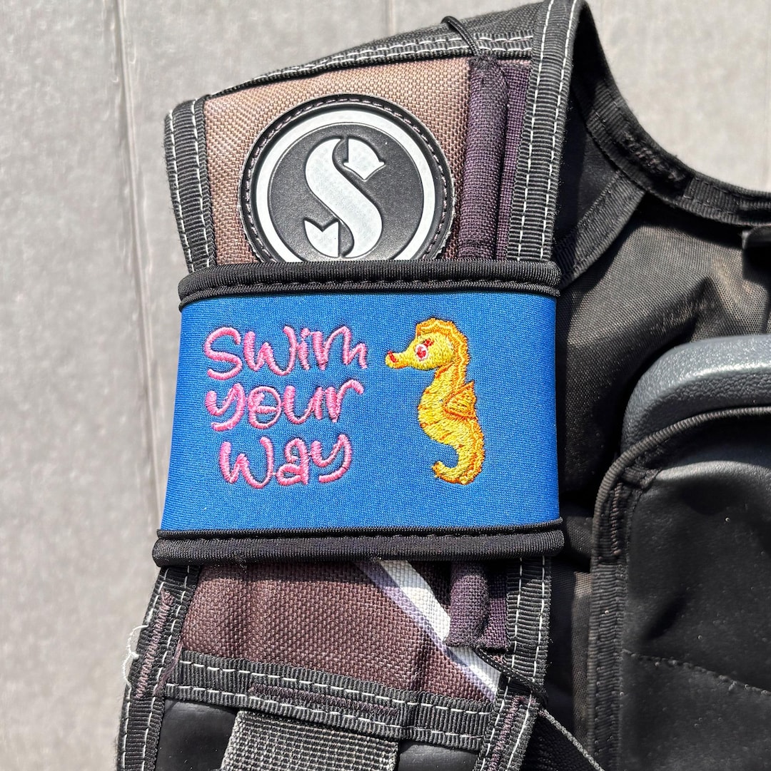 Personalized Buoyancy Control Device Name Tag With a Seahorse - Custom ...