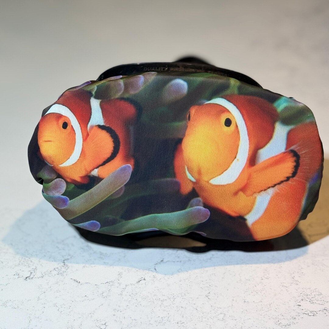 Clown Fish SCUBA Mask Cover: Up-cycled Fabric Dive Mask Protector - Etsy