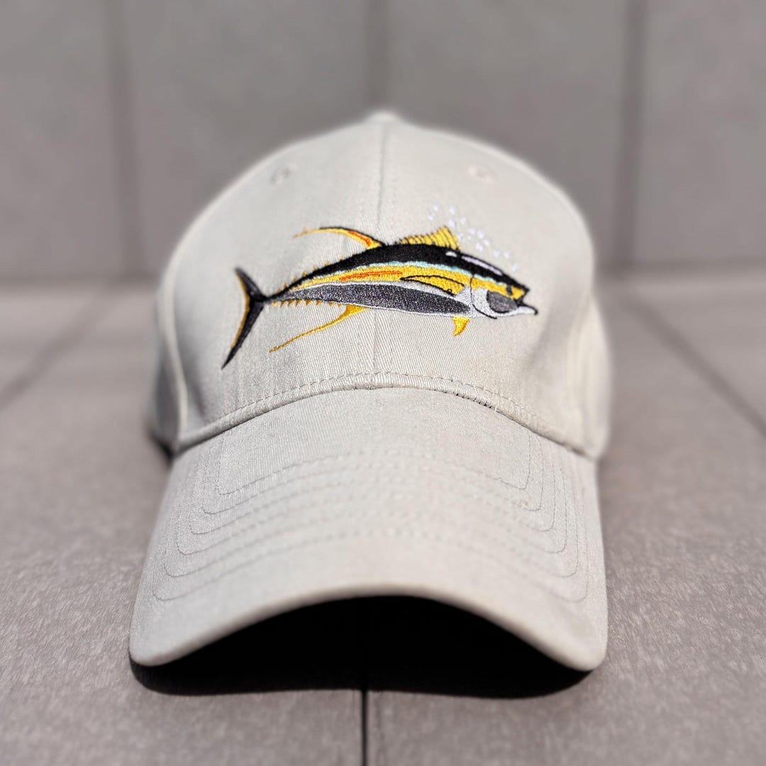 Yellow Fin Tuna Dad Style Baseball Cap. Best Fishing Gift You Can Give ...