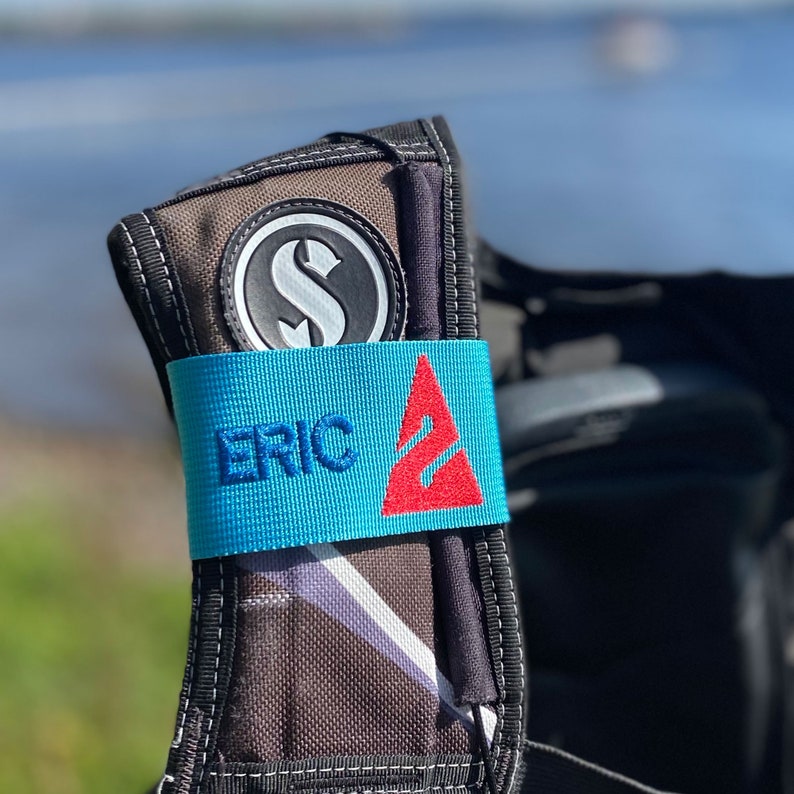 Personalised Cave Diver BCD Name Strap Custom Made With Your Name or ...