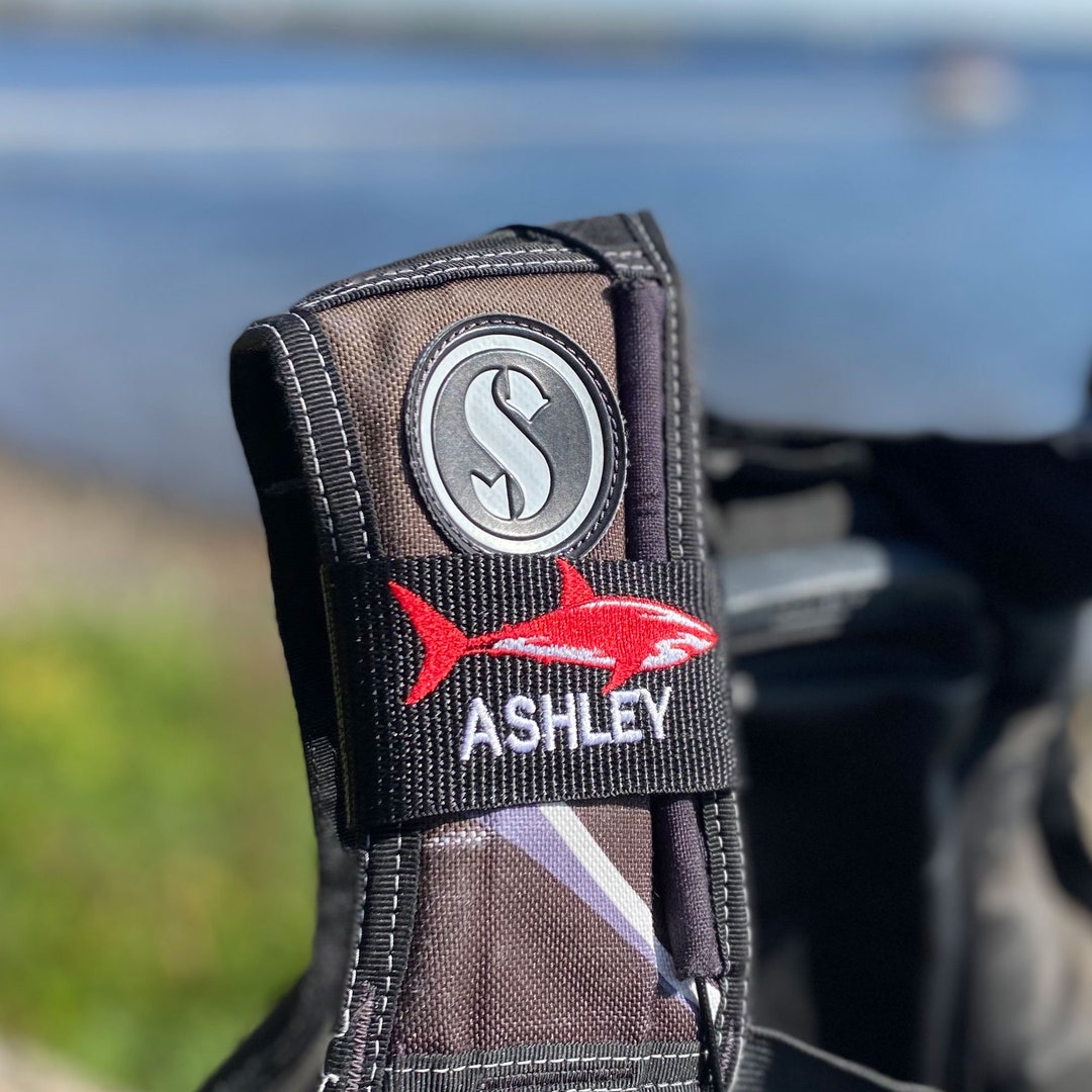 Custom Scuba Dive Tag - Personalized Name Patch for Divers, Embroidered ...