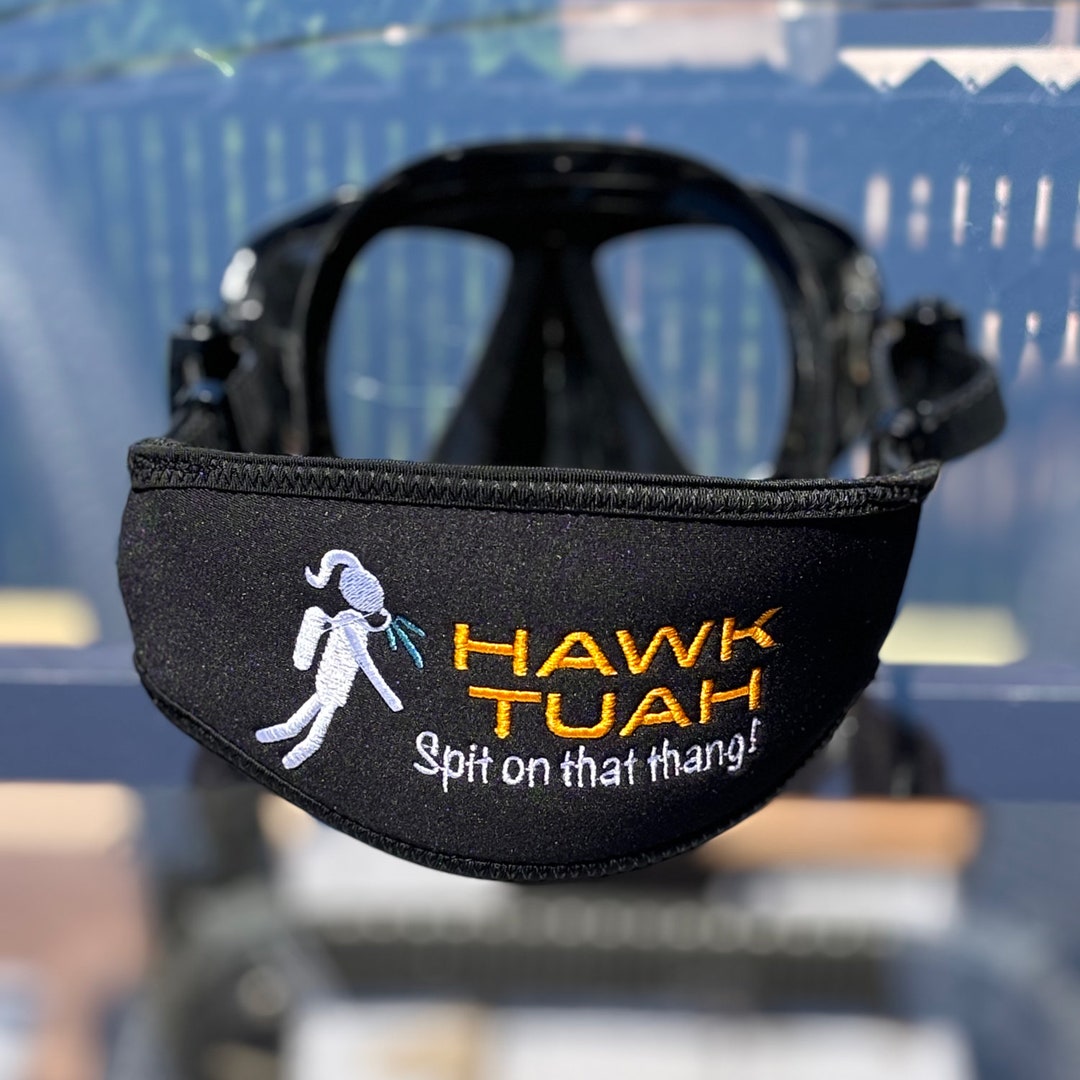 Hawk Tuah SCUBA Mask Strap Cover - Custom Spit Design - Hailey Welch ...