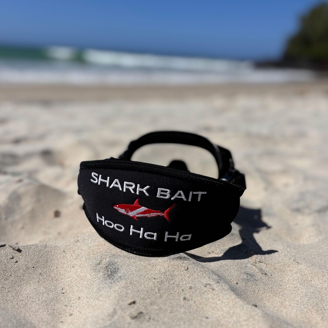 Personalized & Customizable - Scuba Diver Gift - Shark SCUBA Mask Strap ...