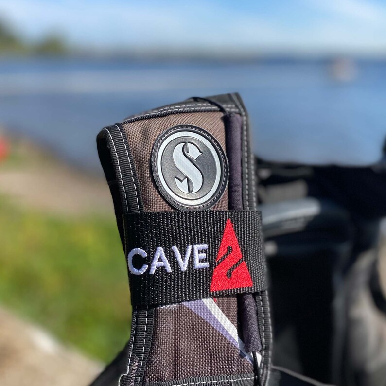 Personalised Cave Diver BCD Name Strap Custom Made With Your Name or ...