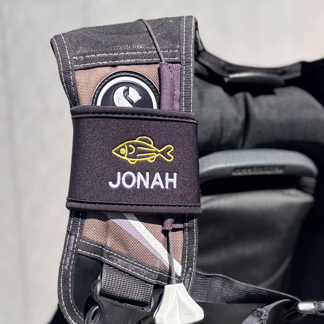 Personalized Embroidered BCD Name Strap: Scuba Diving Gift - Etsy