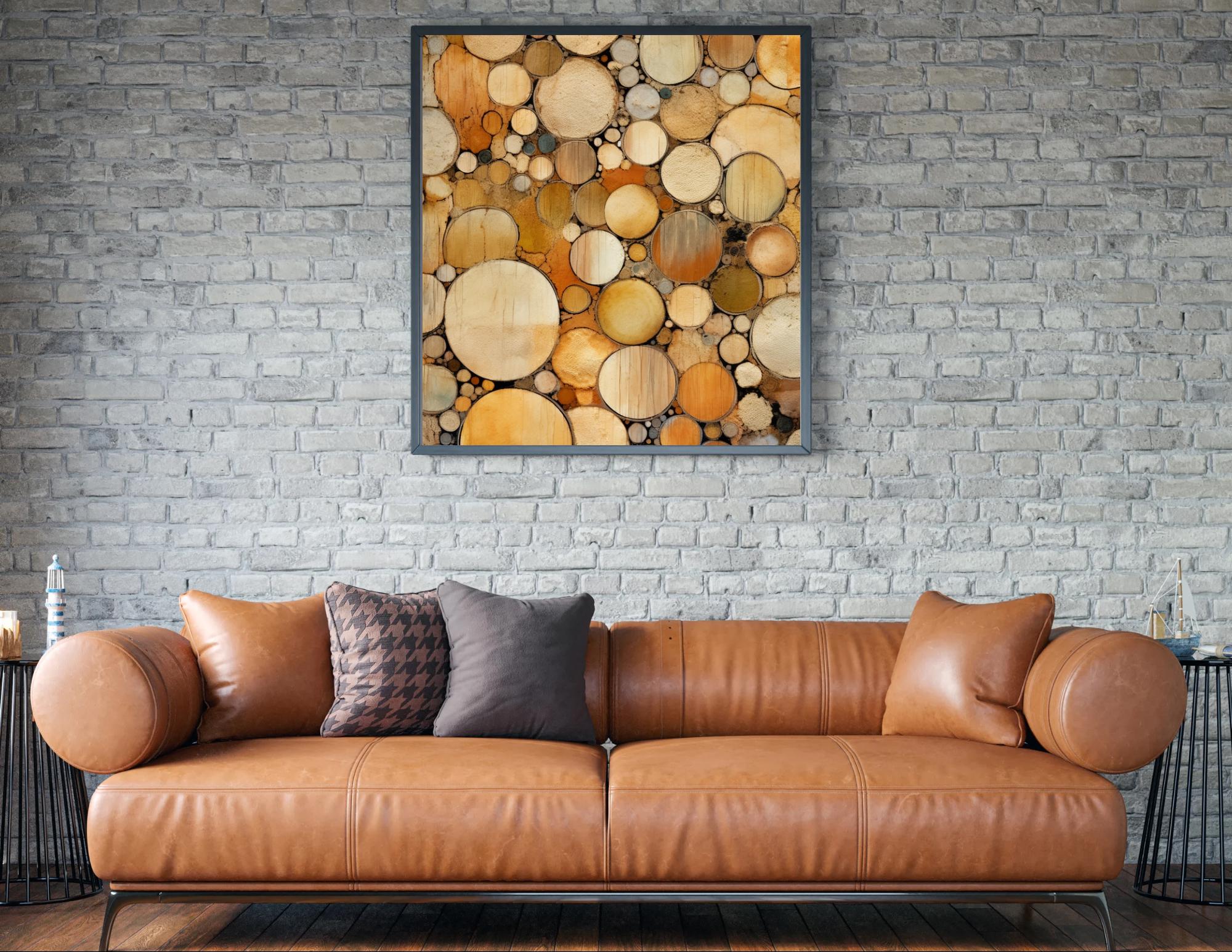 Tree Ring 2 Wall Art, Nature Wood Print, Earth Tone Decor, Rustic Wall ...