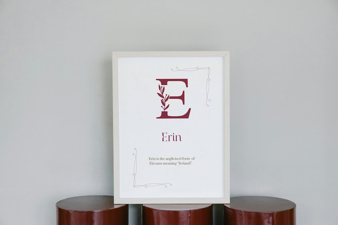 Erin | Name Art Print | Irish Wall Art | Baby Shower Gifts | Home Decor ...