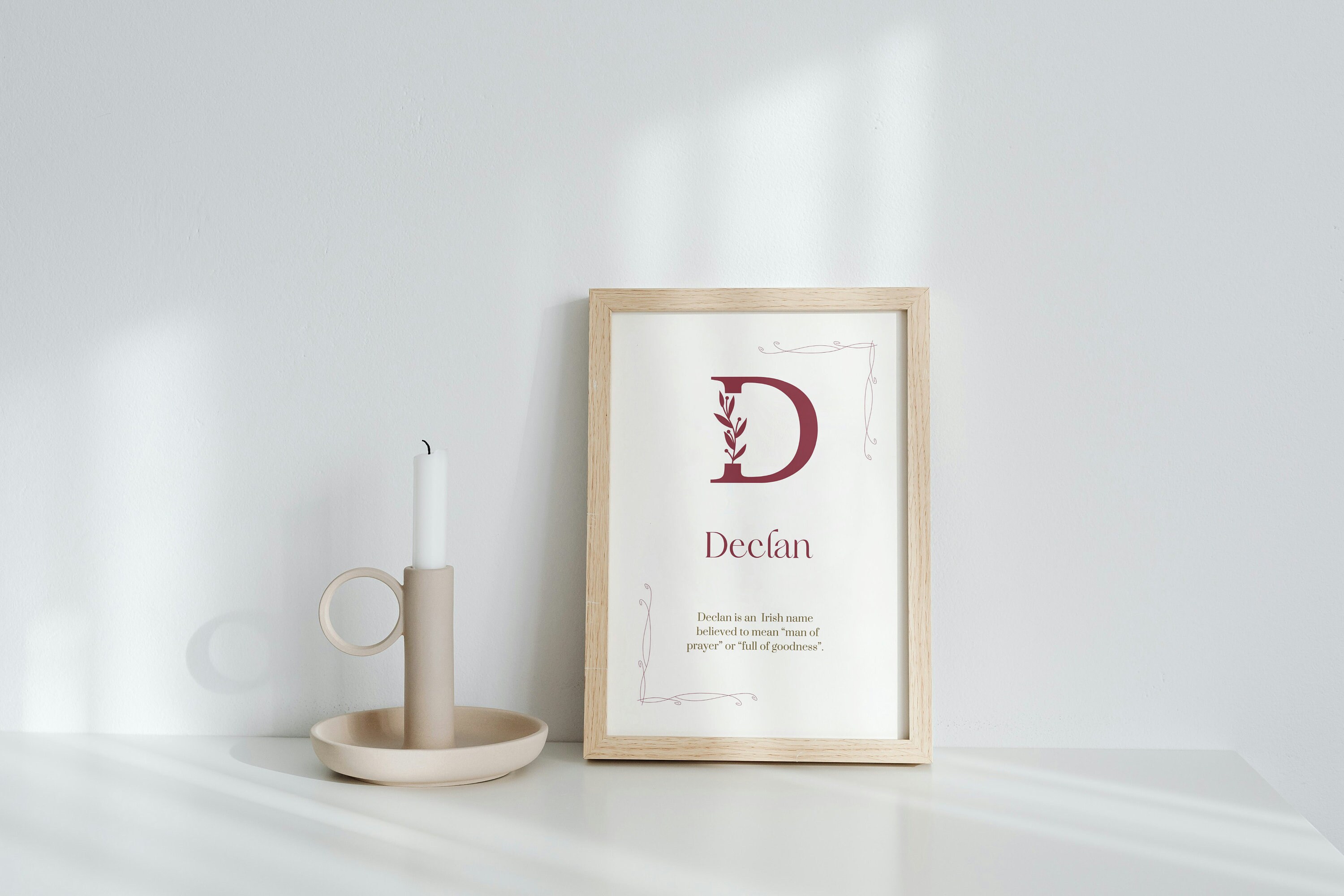 Declan | Name Art Print | Irish Wall Art | Baby Name Print | Home Decor ...
